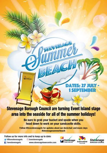 Stevenage Summer Beach 2024 | Stevenage Town Centre